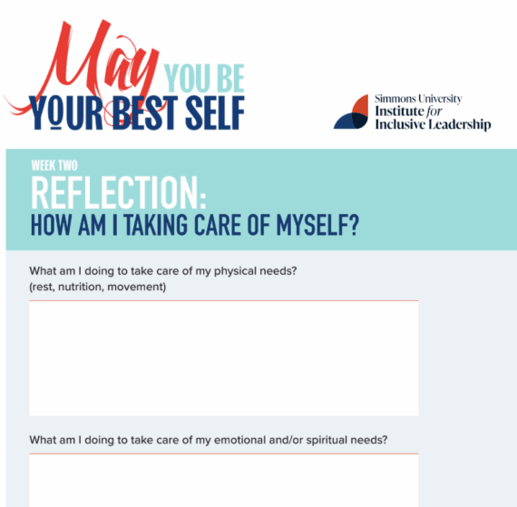 May You Be Your Best Self - Simmons University Leadership Institute